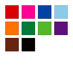 STAEDTLER 437 XBSB10 Triplus Ballpoint Pen - Multi-Colour (Pack of 10)