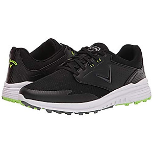 Callaway mens Solana Sl Golf Shoe, Black/Lime, 10.5 US