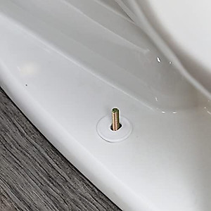 Danco 80821 Snap on Round Toilet Bolt Caps in White, Pack of 2