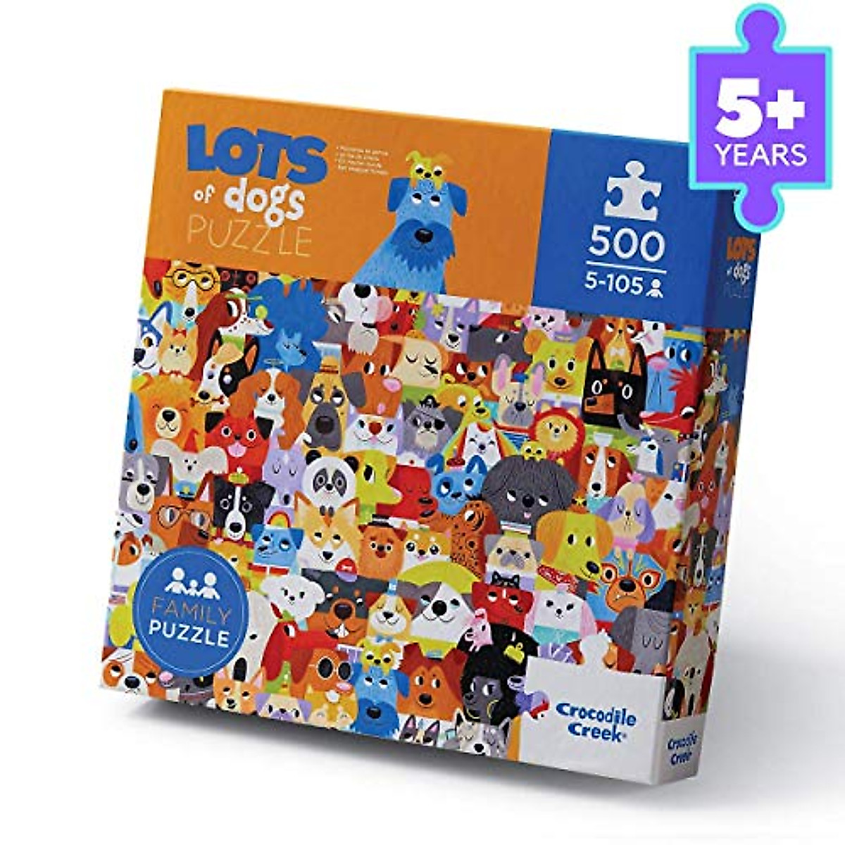 Crocodile Creek - Lots of Dogs - 500Piece Jigsaw Puzzle for Ages 5 & Up, Multicolor, 1 EA