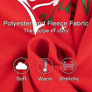 PUPTECK Christmas Dog Hoodie Pet Clothes Sweaters with Hat Hooded Winter Coat