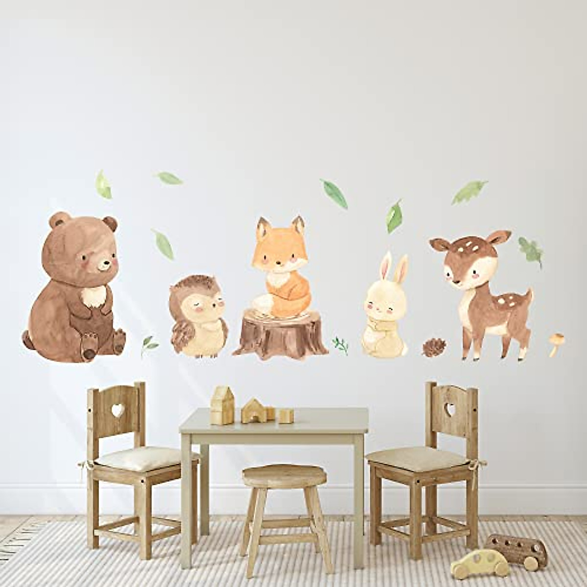 Home & Hive Woodland Animals Wall Decals | Animal Wall Decals | Nursery Wall Decal | Woodland Wall Decor | Nursery Decor | Woodland Wall Decal | Woodland Nursery Decor