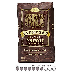 Grande Italia Espresso; Small Batch Artisan Roasted Miscela Napoli, 2 Lbs. bag