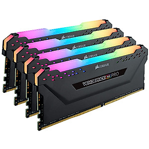 Corsair Vengeance RGB Pro 64GB (4x16GB) DDR4 3200 (PC4-25600) C16 Desktop Memory – Black