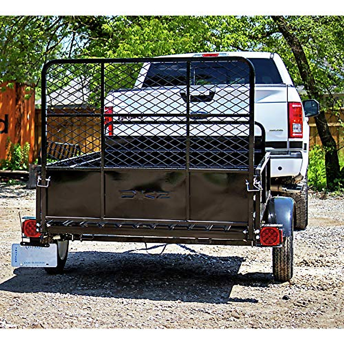 Detail K2 MMT5X7-DUG 5 ft. x 7 ft. Multi Purpose Utility Trailer Kits with Drive Up Gate (Black Powder-Coated)