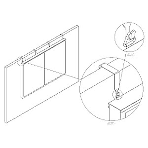 High Strength Office Cubicle Whiteboard Hanger-Narrow Hook! (1 Pair)