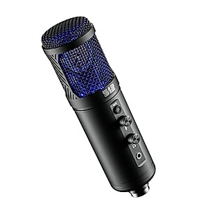 512 Audio by Warm Audio Tempest - Large Diaphragm Studio Condenser USB Microphone + Stand + Shock Mount for Recording and Streaming