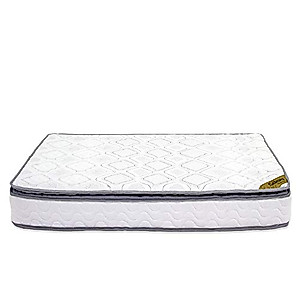 Spinal Solution 9-Inch Medium Firm Foam Encased Pillowtop Pocketed Coil Innerspring Fully Assembled Mattress, Good For The Back Twin White