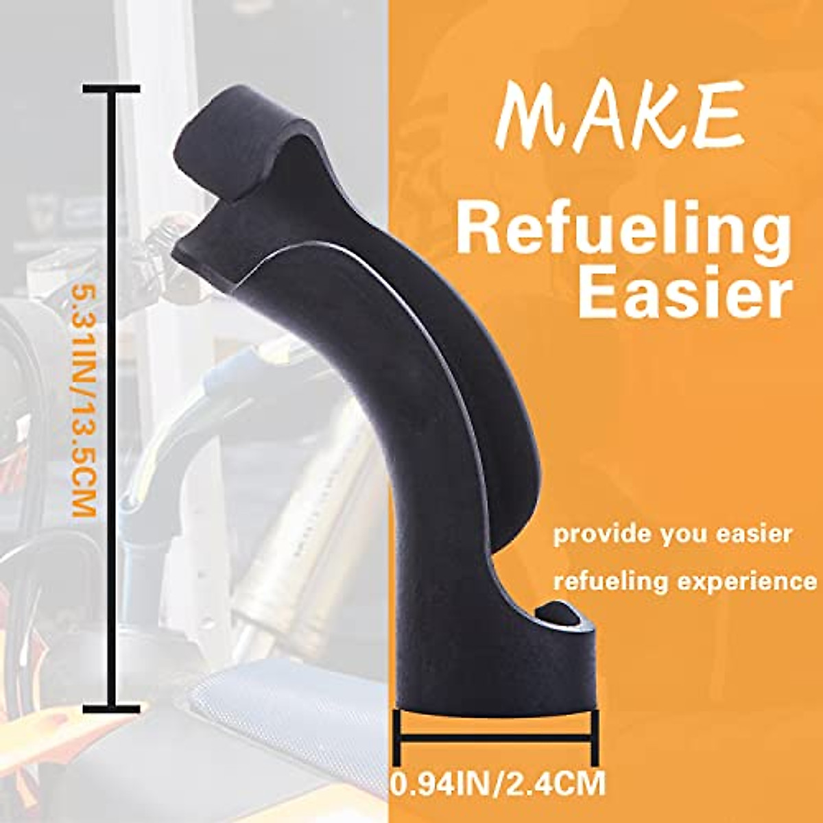 Nother Hose Bender for Racing Fuel Jug Utility Container with Perfect Angle Makes Filling Much Easier, Compatible with VP, Sportsman , black