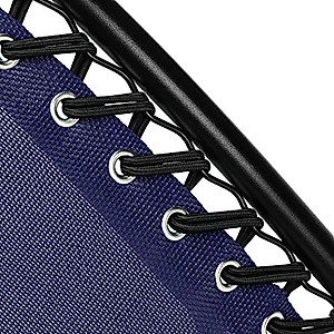 Amazon Basics Textilene Outdoor Adjustable Zero Gravity Folding Reclining Lounge Chair with Side table and Pillow - Pack of 2, Blue