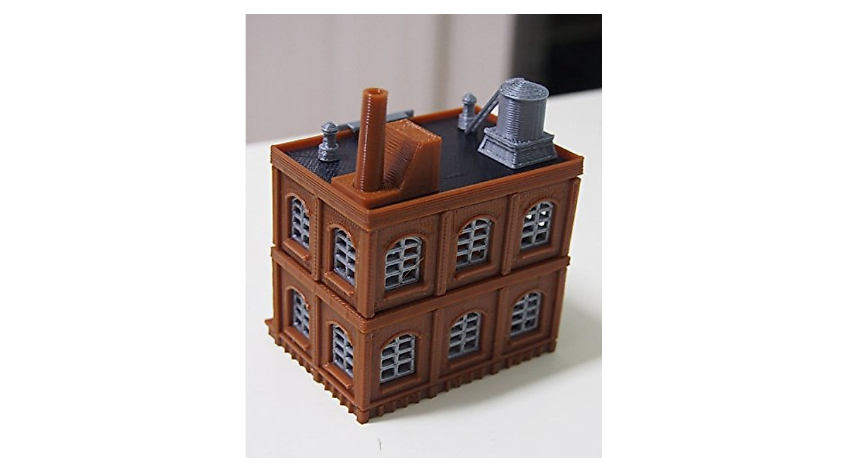 Outland Models N Scale Industrial Building for Railway Dioramas