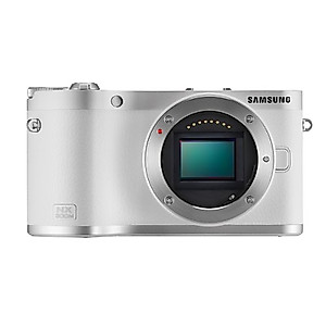 Samsung NX300M 20.3MP CMOS Smart WiFi & NFC Mirrorless Digital Camera with 18-55mm Lens and 3.3" AMOLED Touch Screen (White)