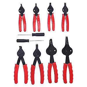 8milelake 11pcs Snap Ring Plier Kit Circlip Combination Retaining Clip Car Truck Motorcycle