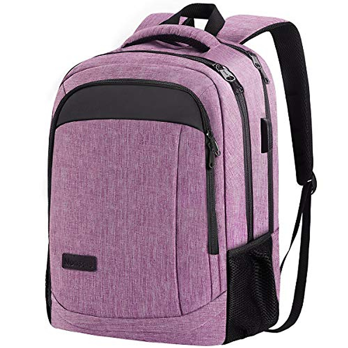 Monsdle Travel Laptop Backpack Anti Theft Backpacks with USB Charging Port, Travel Backpacks Business Work Bag 15.6 Inch College Computer Bag for Men Women, Purple