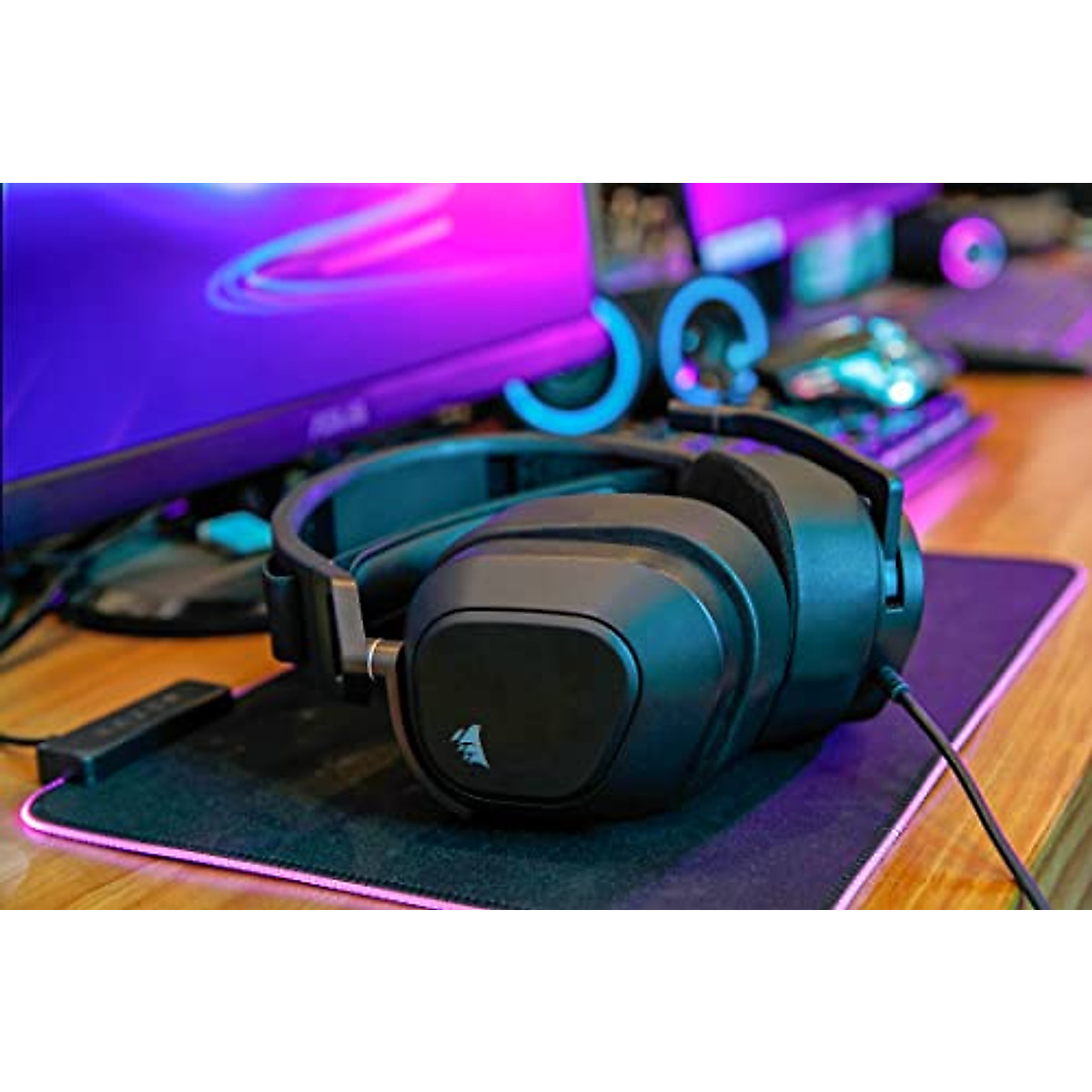WC Freeze HS80 - Cooling Gel Earpads for Corsair HS80 RGB Wireless, Wired, & HS80 Max by Wicked Cushions - Elevate Comfort, Thickness & Sound Isolation for Epic Gaming Sessions | Black