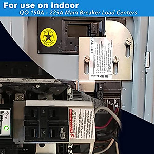 Generator Interlock Kit Compatible with Square D Electric QOCGK2C QO Cover Generator and QOM2 Frame Size Main Breaker