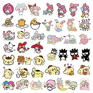 Kawaii Stickers 100pcs Cute Kawaii Stickers, Cute Japanese Anime Stickers for Kids Teen Girls Adult Laptop Guitar Suitcase Skateboard Waterproof Stickers (100pcs Cute)