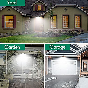 EVCUHASL 2 Pack 150W LED Flood Light Outdoor, 12000lm Super Bright LED Work Lights, Upgraded IP67 Waterproof Security Lights, 5000K White Spot Daylight Outside for Yard, Garage, Barn, Garden