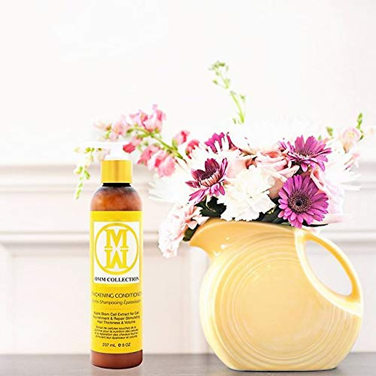 OMM Collection Hair Repairing Deep Conditioner For Dry & Damaged Hair. Prevents Hair Loss & thinning. Natural thickening hair detangler Conditioner For Curly - Unisex. 8 Oz
