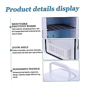 BESTOYARD car refrigerator personal fridge cooler mini bar beer fridge thermoelectric cooler picnic beverage cooler storage fridge ac personal refrigerator portable abs drinks office white