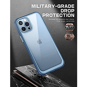 SUPCASE Unicorn Beetle Style Series Case for iPhone 13 Pro Max (2021 Release) 6.7 Inch, Premium Hybrid Protective Clear Case (Azure)