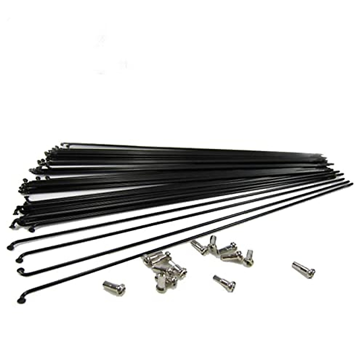 36PCS 14G Bicycle Spokes with Nipples 170mm-290mm Stainless Steel Sliver Bicycle Electric Bike Copper Nipple Road MTB Bike (Color : 180mm)