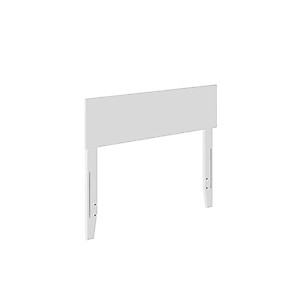 AFI Orlando Twin Size Headboard with Attachable Charger in White