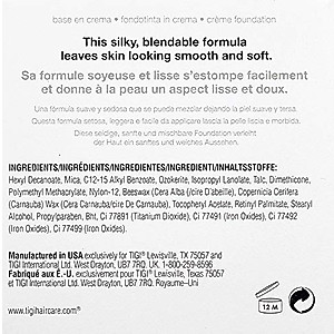 TIGI Cosmetics Creme Foundation, Fair, 0.4 Ounce, 12 g (764035)