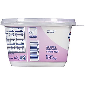FAGE Total Greek Yogurt, 0% Nonfat, Plain, 16 oz