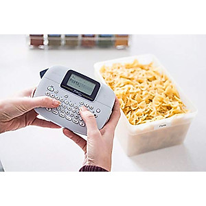 Brother PT-M95 Label Maker, P-Touch Label Printer, Handheld, QWERTY Keyboard, Up to 12mm Labels, Includes 12mm Black on White Tape Cassette