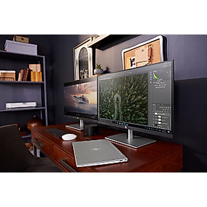 HP Pavilion 27q 27-inch QHD 2k 1440p IPS LED Monitor with AMD FreeSync Support, 100% sRGB, and VESA Mounting Bracket (1HR73AA#ABA) - Silver
