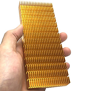 Cooling Module, 5.9 x 2.36 x 0.7 inch Aluminum Heat Sink Heatsink Cooler Fin for High Power LED Amplifier Transistor Heat Diffusion Cooling Fin