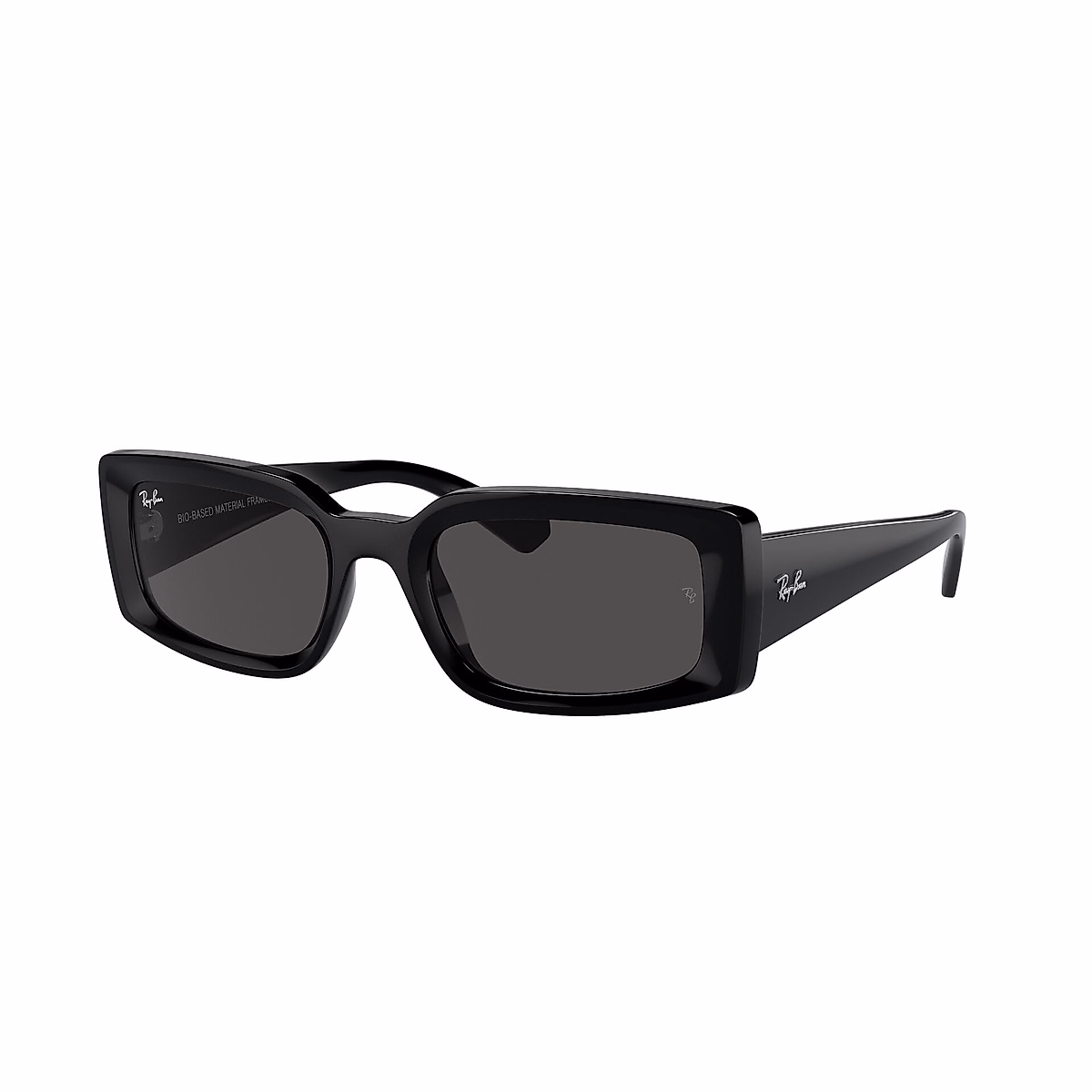 Ray-Ban Women's RB4395 Kiliane Square Sunglasses, Black/Dark Grey, 54 mm
