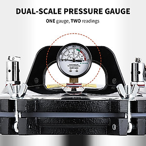 BAOSHISHAN 12L Steam Autoclave 12.7 QT Stainless Steel Portable Pressure Autoclave 1KW 110V