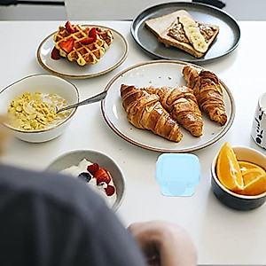 Mini Fridge Mini Fridge Snack Container 3Pcs Plastic Food Storage Jars With Clip- On Lid Blocks Food Storage Leakproof Food Snack Snack Mini Freezer Bento Lunch Box