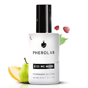 PHEROLAB KissMeMore Pheromones Cologne for Women [Oxytocin] Premium Pheromone Infused Oil Cologne - Womens Spray Perfume to Attract Men