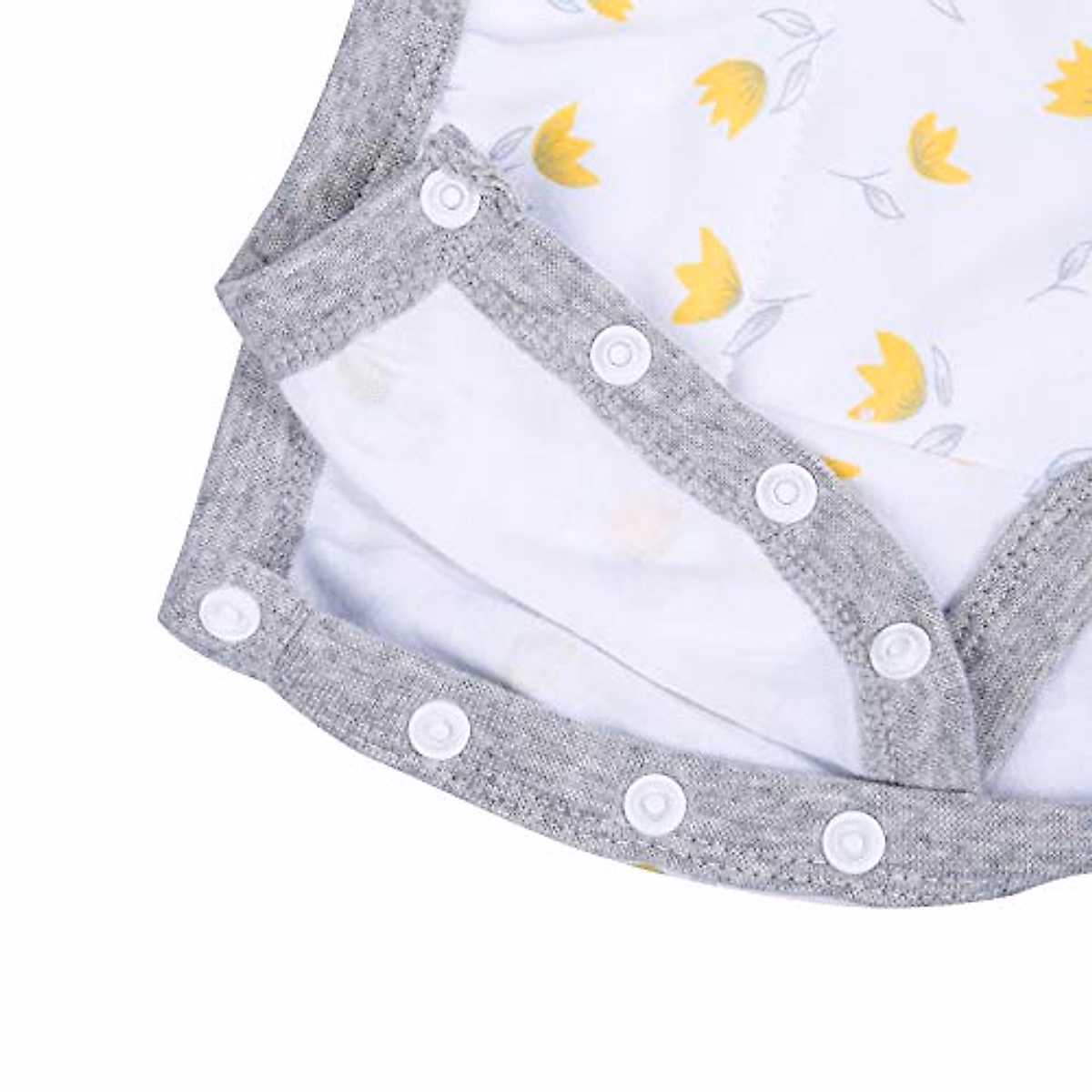 BIG ELEPHANT Toddler Side Button Training Underpants - Snaps on Potty Trained Pants for Boys and Girls 6 Pack, 2T