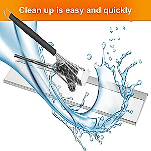 Hisencn Replacement Rebuild Kit for Sonoma CGR27, CGR27LP, CGR30, CGR30LP Gas Grill Stainless Steel Burner, Stainless Steel Heat Plates Tent