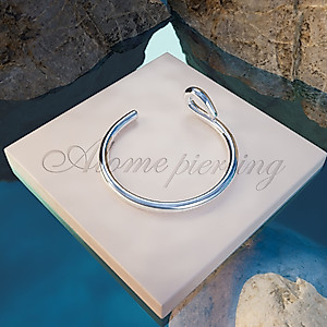 Fake Clip On Nose Ring 24g - No Piercing Needed - Smooth Tiny 925 Silver Fake Nose Piercing