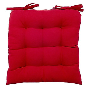 vanki Soft Chair Cushion/Pad - 14" x 14", Red