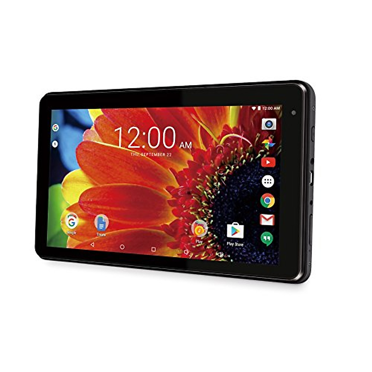 RCA RCT6873W42 Voyager 7 16GB Tablet 1024 X 600 Resolution 1.2GHz Intel Atom Quad-Core Processor Android 6.0 Marshmallow, Black