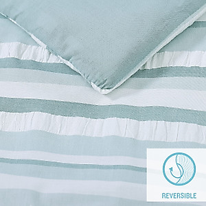 Tommy Bahama - King Duvet Cover Set, Cotton Bedding with Matching Shams & Button Closure, All Season Home Decor (Clearwater Cay Blue,3pieces, King)