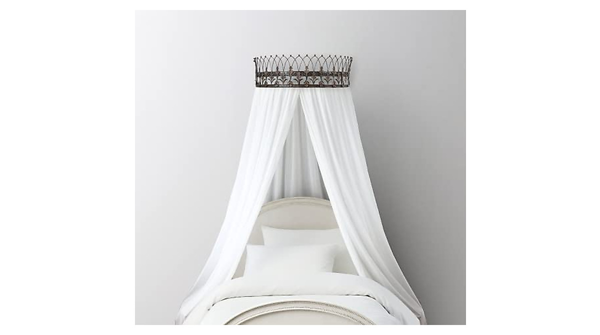 Creative Co-Op Elegant Metal Curtain Crown - Rust