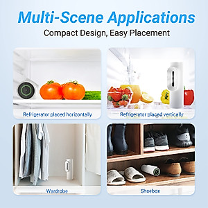 Waterdrop Odor Eliminator, Refrigerator Deodorizer, Food Shelf Life Extender, Odor Eliminator and Air Freshener for Refrigerator, Kitchen, Closet, Room, Eco Friendly