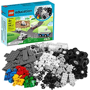 LEGO Wheel Accessory Set 9387, Fine Motor Skill Educational Development Toy for Girls & Boys Ages 4 & Up (286Piece)