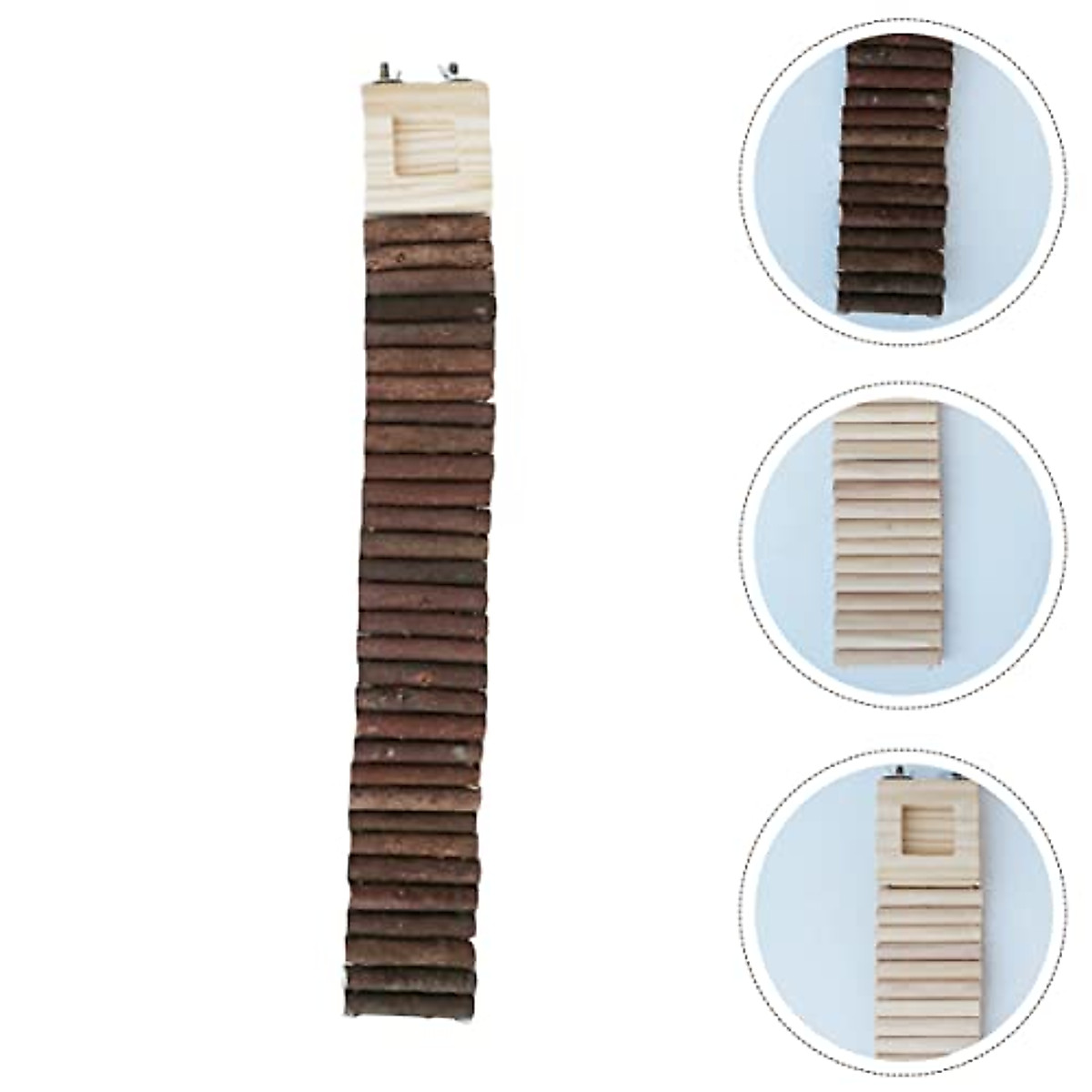 PATKAW Parakeet Toys Parakeet Toys 2 Pack Hamster Bridge Climbing Animal Chew Toy Hamster Climbing Ladders Hamster Rainbow Bridge Ladders Rat Wood Cockatiel Toys Cockatiel Toys