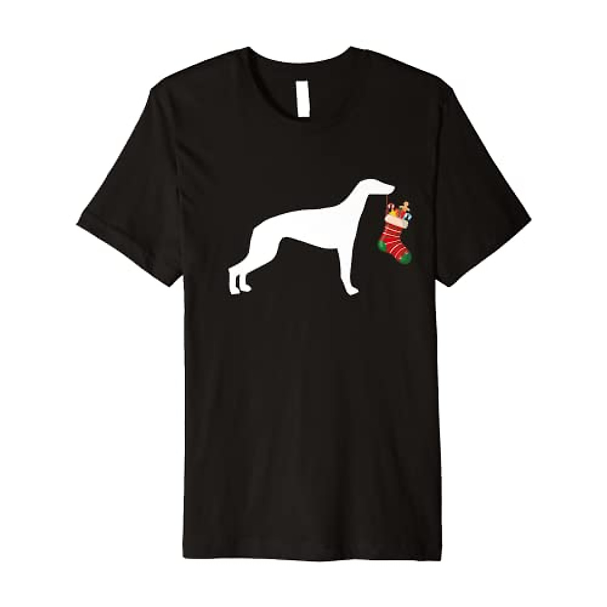 Greyhound Christmas Stocking Stuffer Dog Premium T-Shirt