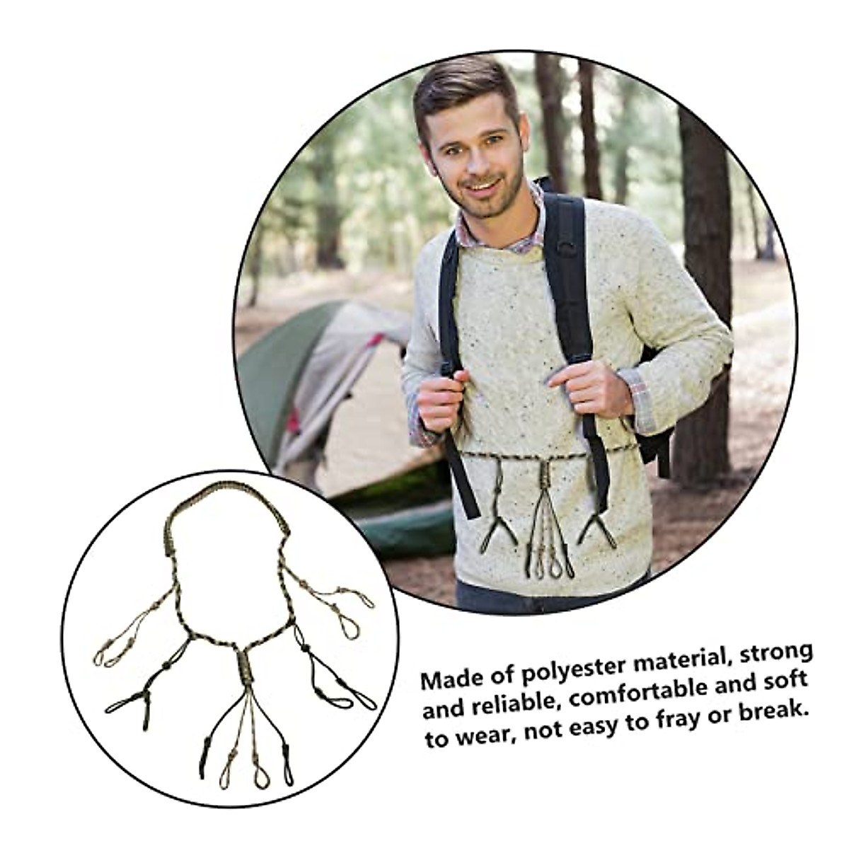 Abaodam 5pcs Collar Cellphone case Holder Whistles Wrist Braided Strap Whistle Hanging Rope Cell Phone Stand Holder Phone Holder Stand Wrist Key Holder Hanging Rope for Hiking Pala