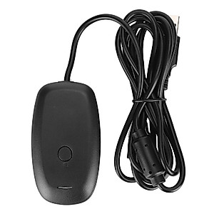 PUSOKEI Game Controller for , No Vibration PC Receiver Gaming Controller Adapter Console with USB Receiver for 360 [video game]