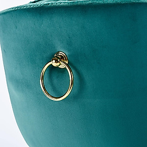 Set of 2 Swivel Bar Stools, Velvet Counter Height Adjustable Bar Chairs, Upholstered Modern for Kitchen Island Dining Room, Cafe, Counter, Green